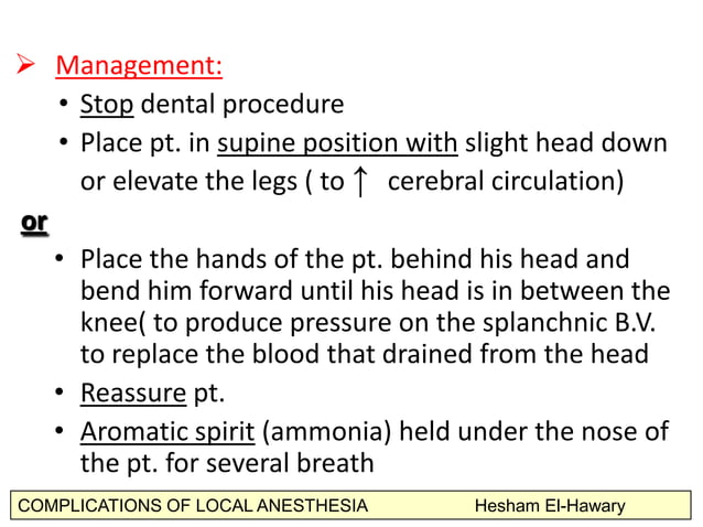 Complications Of Dental Local Anesthesia | PDF | Brain and Nervous ...