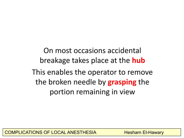 Complications Of Dental Local Anesthesia | PDF | Brain and Nervous ...