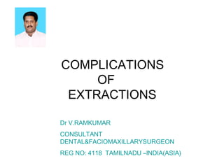 Finalcomplication of extraction | PPT