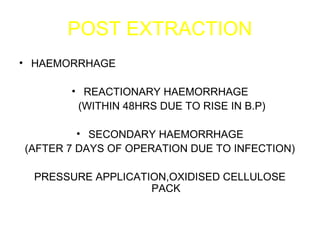 Finalcomplication of extraction | PPT