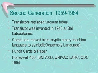 Final computer generations | PPT | Free Download