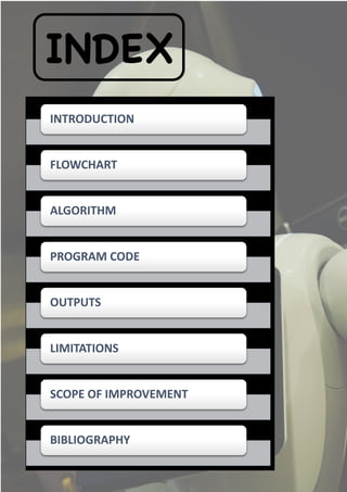 Class 12 CBSE Computer Science Investigatory Project | PDF