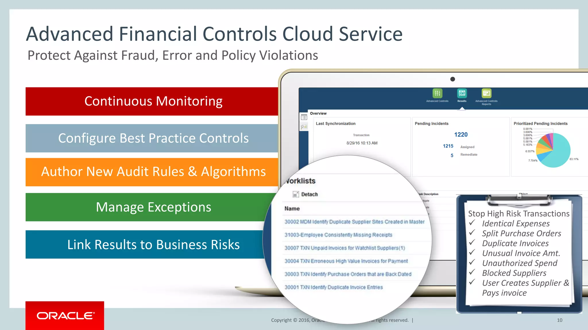 Introducing Oracle Advanced Financial Controls Cloud Service | PDF