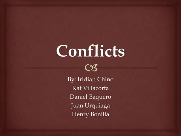 Conflicts Presentation | PPT