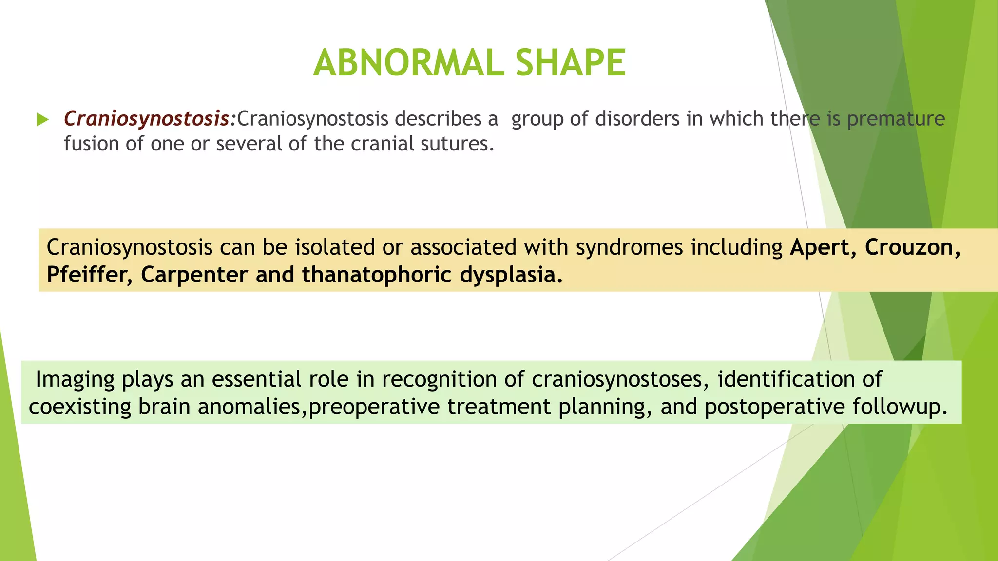Congenital anomalies of head,neck and face(Radiology) including USG and ...