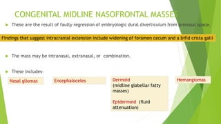 Congenital anomalies of head,neck and face(Radiology) including USG and ...