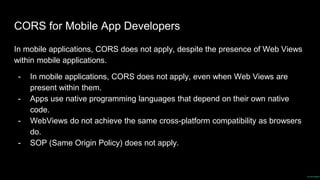 Conquering CORS. Taming Cross-Origin Resource Sharing. | PPTX