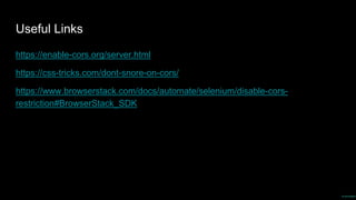 Conquering CORS. Taming Cross-Origin Resource Sharing. | PPTX