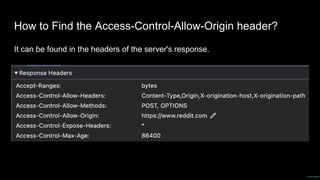 Conquering CORS. Taming Cross-Origin Resource Sharing. | PPTX