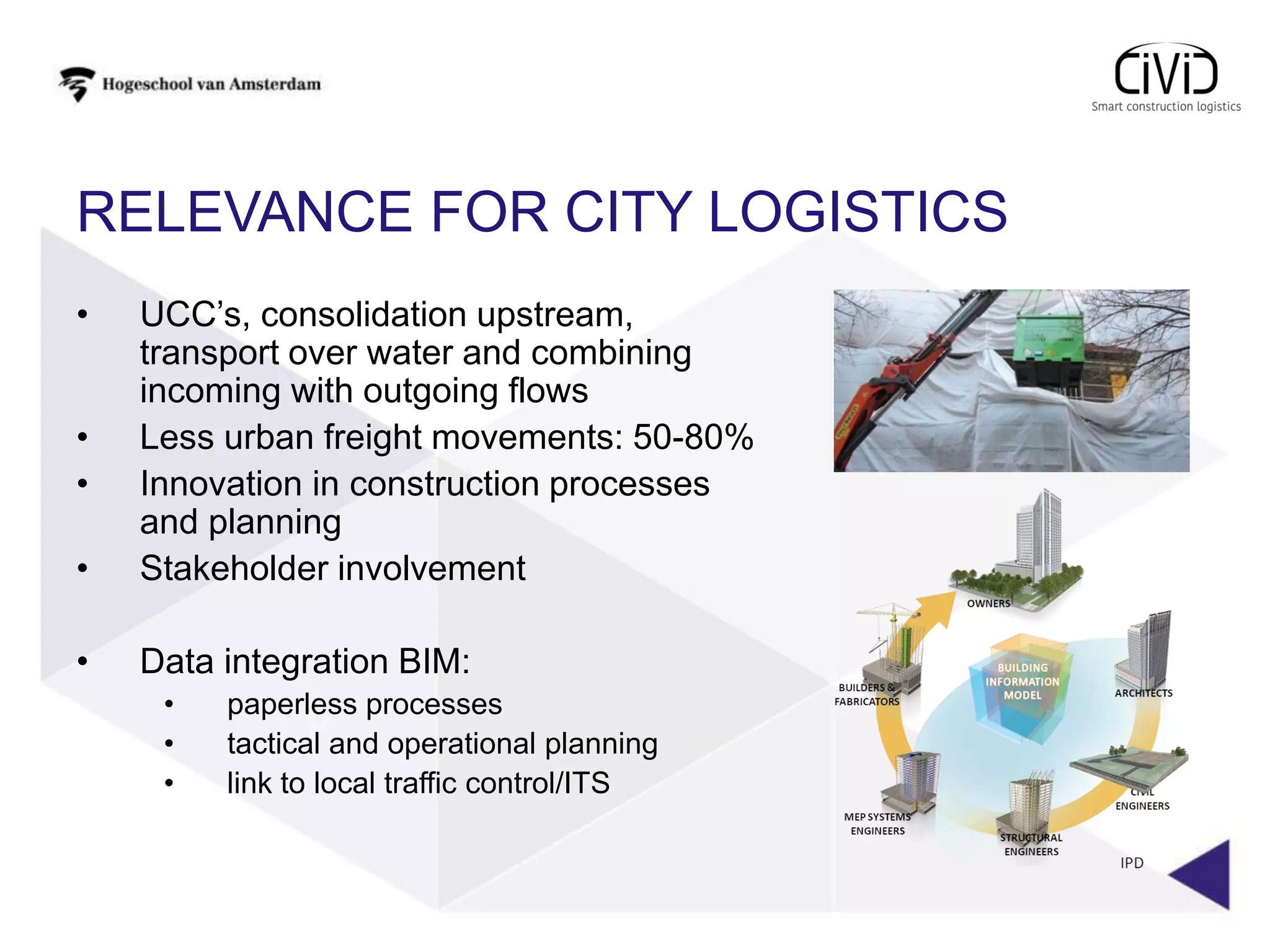 Governance models for sustainable urban construction logistics ...