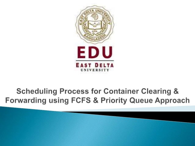 Container Terminal Management System | PPT