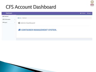 Container Terminal Management System | PPTX