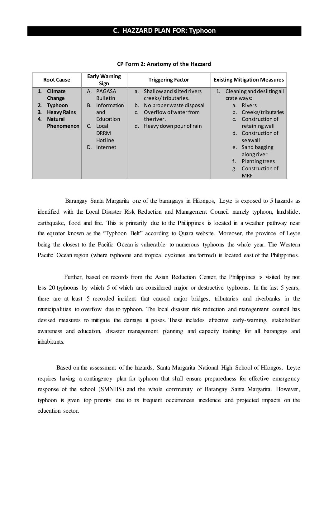 Draft Contingency Plan draft-contingency-plan