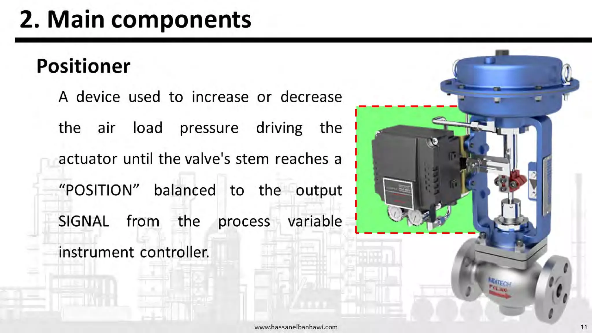 Process control presentation on Final Control Element, components ...