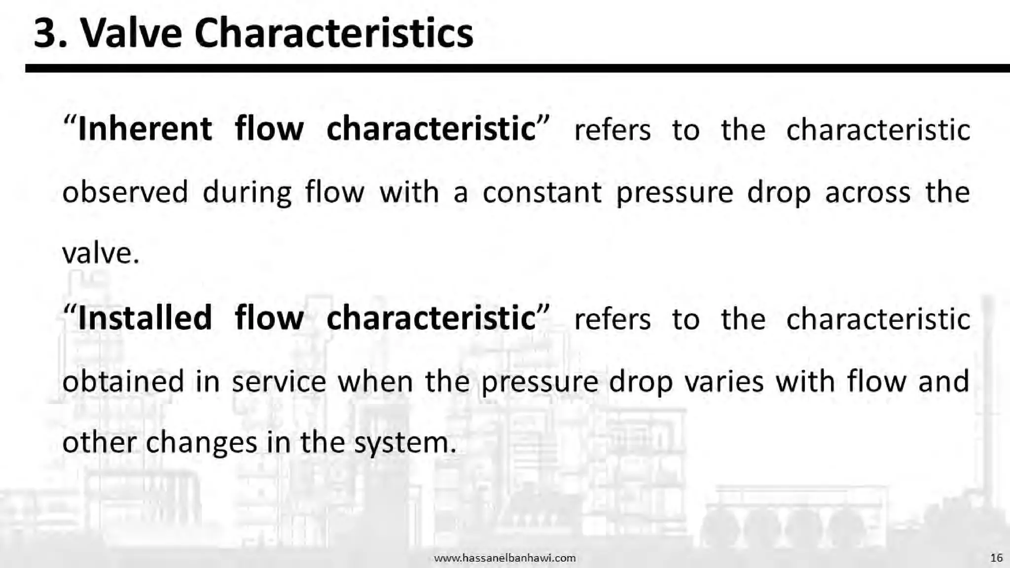 Process control presentation on Final Control Element, components ...