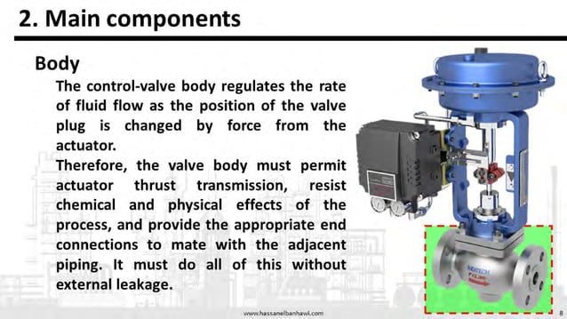 Process control presentation on Final Control Element, components ...