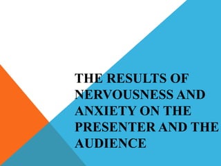Controlling nervousness & anxiety | PPTX
