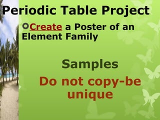 Periodic Table Project 2012 | PPT