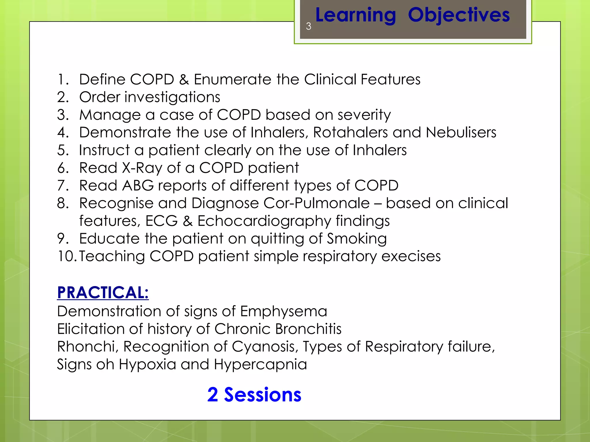 Chronic Obstructive Pulmonary Disease | PPTX