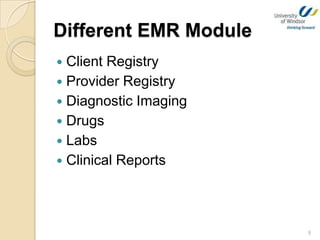 Electronic Medical Records in Canada, Work Org | PPT