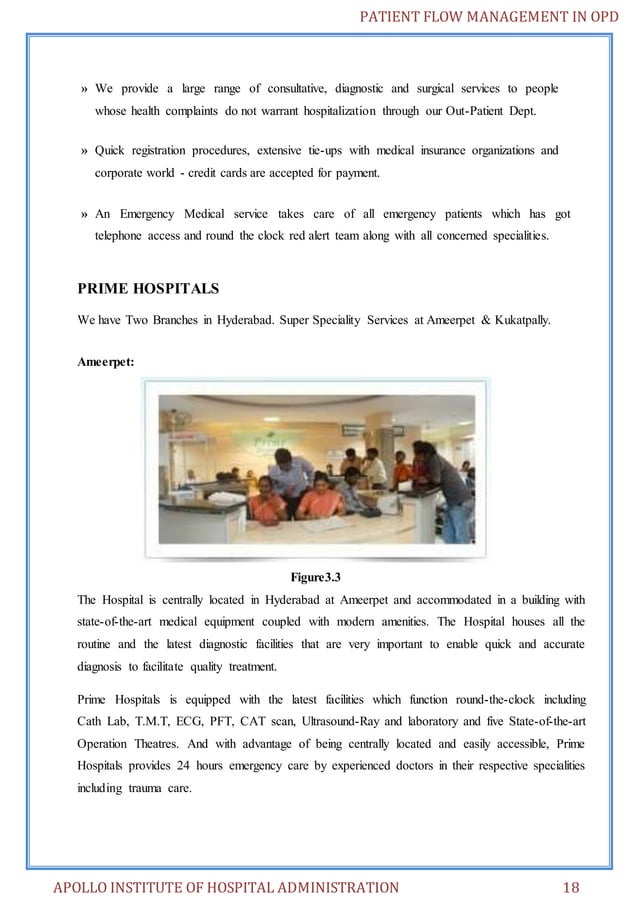 Patient flow management in opd | DOCX | Healthcare Industry | Industries