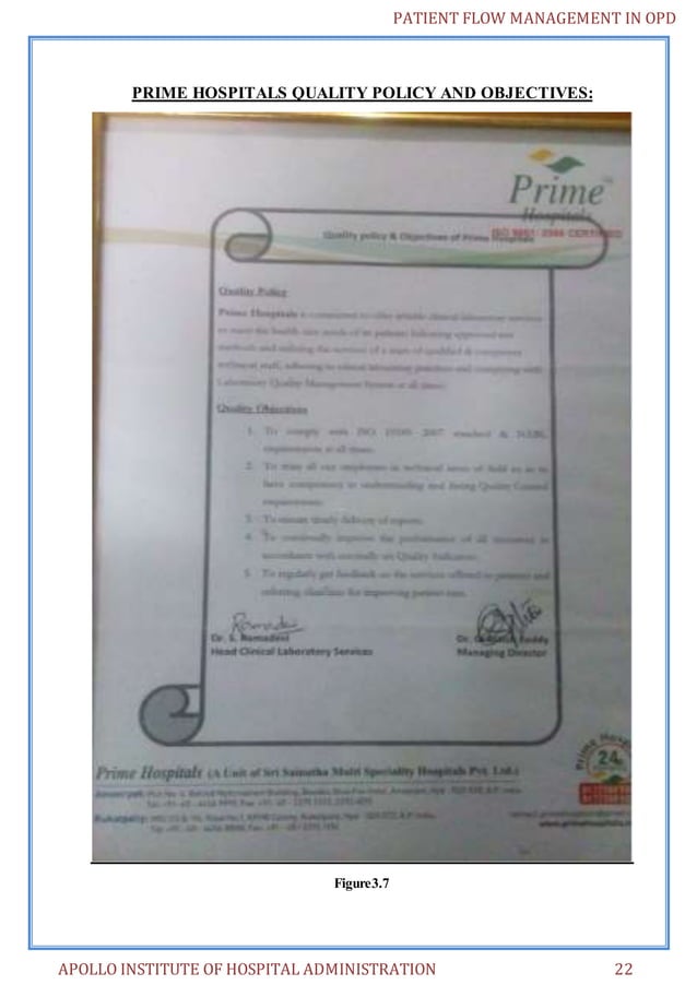 Patient flow management in opd | DOCX | Healthcare Industry | Industries