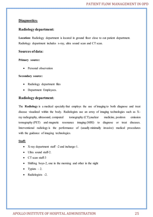 Patient flow management in opd | DOCX | Healthcare Industry | Industries