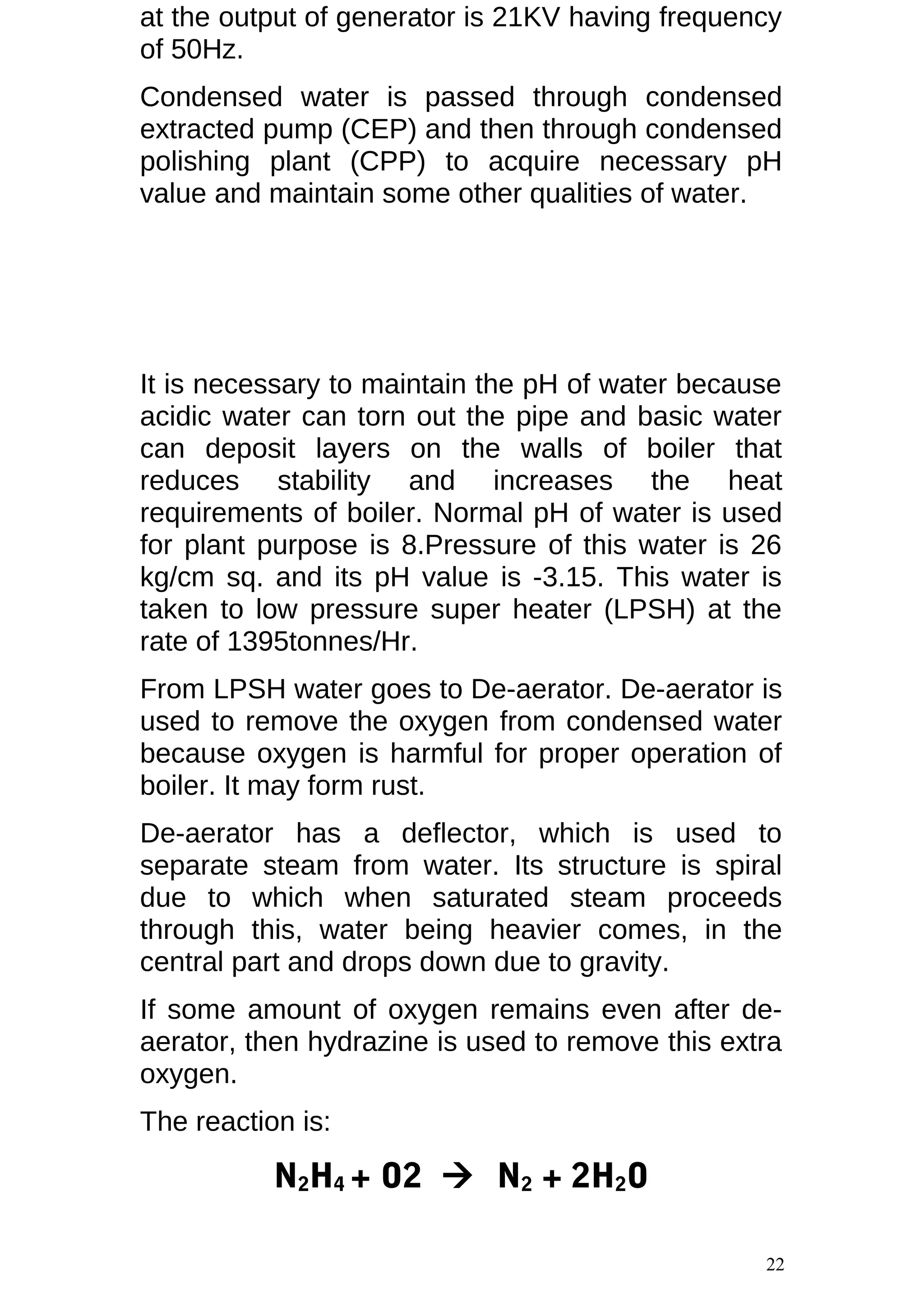 Thermal Power Plant In-Plant Training | DOC