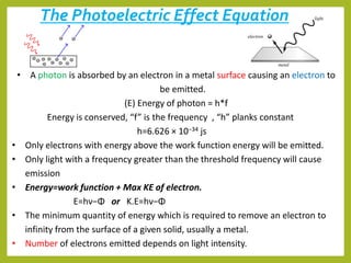 Photoelectric effect and experimental setup | PPTX