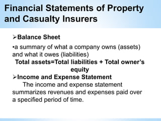 Financial Operations of Insurers | PPTX