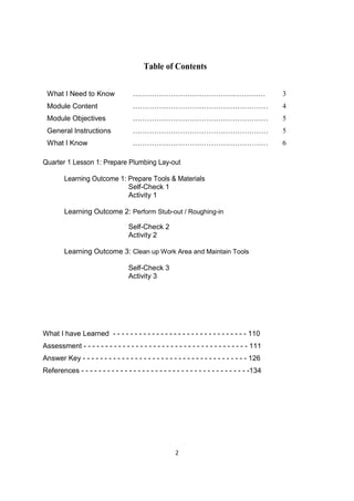 MODULE 1-PLUMBING NC I BY DALEON | PDF