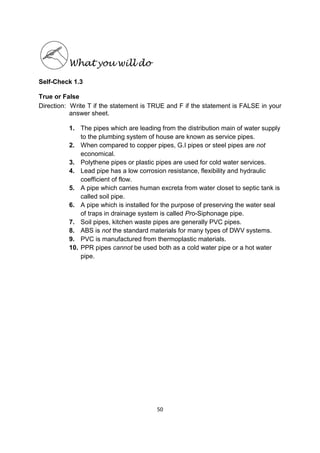 MODULE 1-PLUMBING NC I BY DALEON | PDF