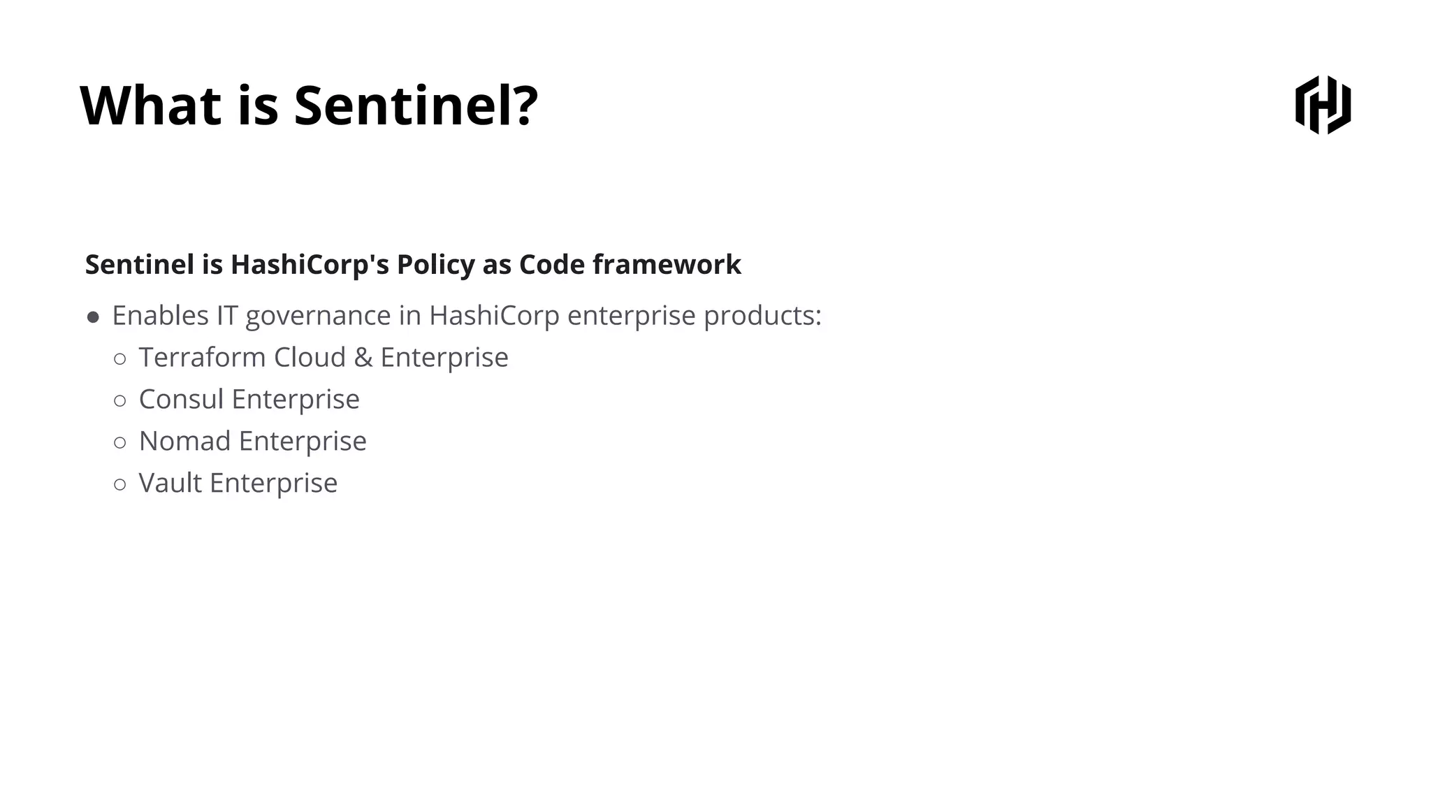 Policy as Code: IT Governance With HashiCorp Sentinel | PPTX