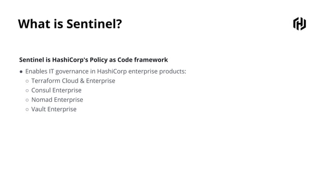 Policy as Code: IT Governance With HashiCorp Sentinel | PPT