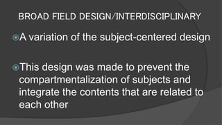 Curriculum Design Models | PPTX