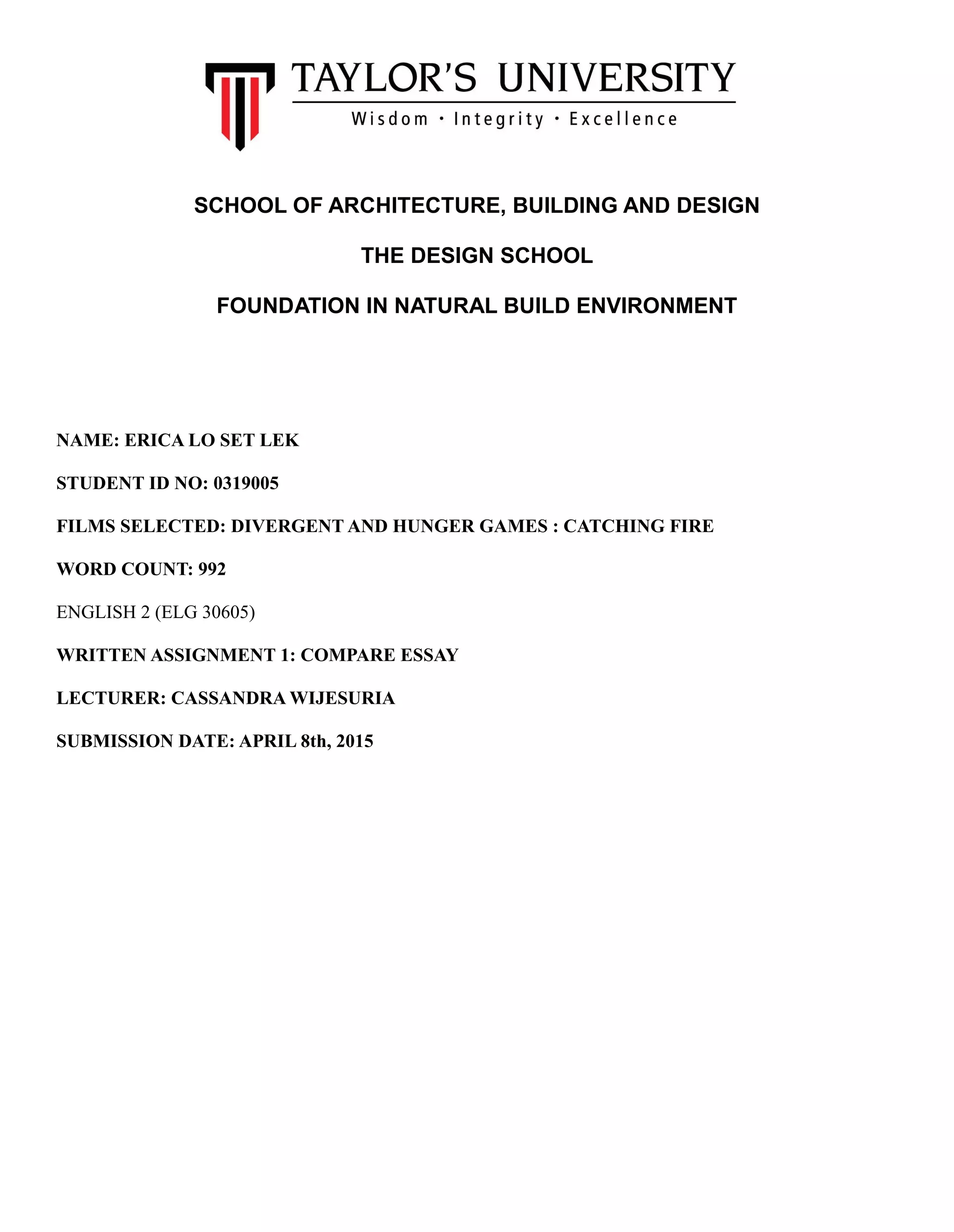 Final copy of assignment 1 english 2 | PDF