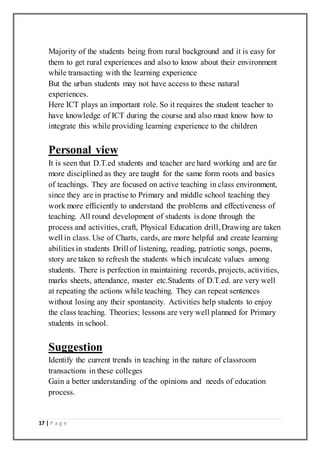 Assignment on Interview of a Principal of a Teacher Education Institute ...