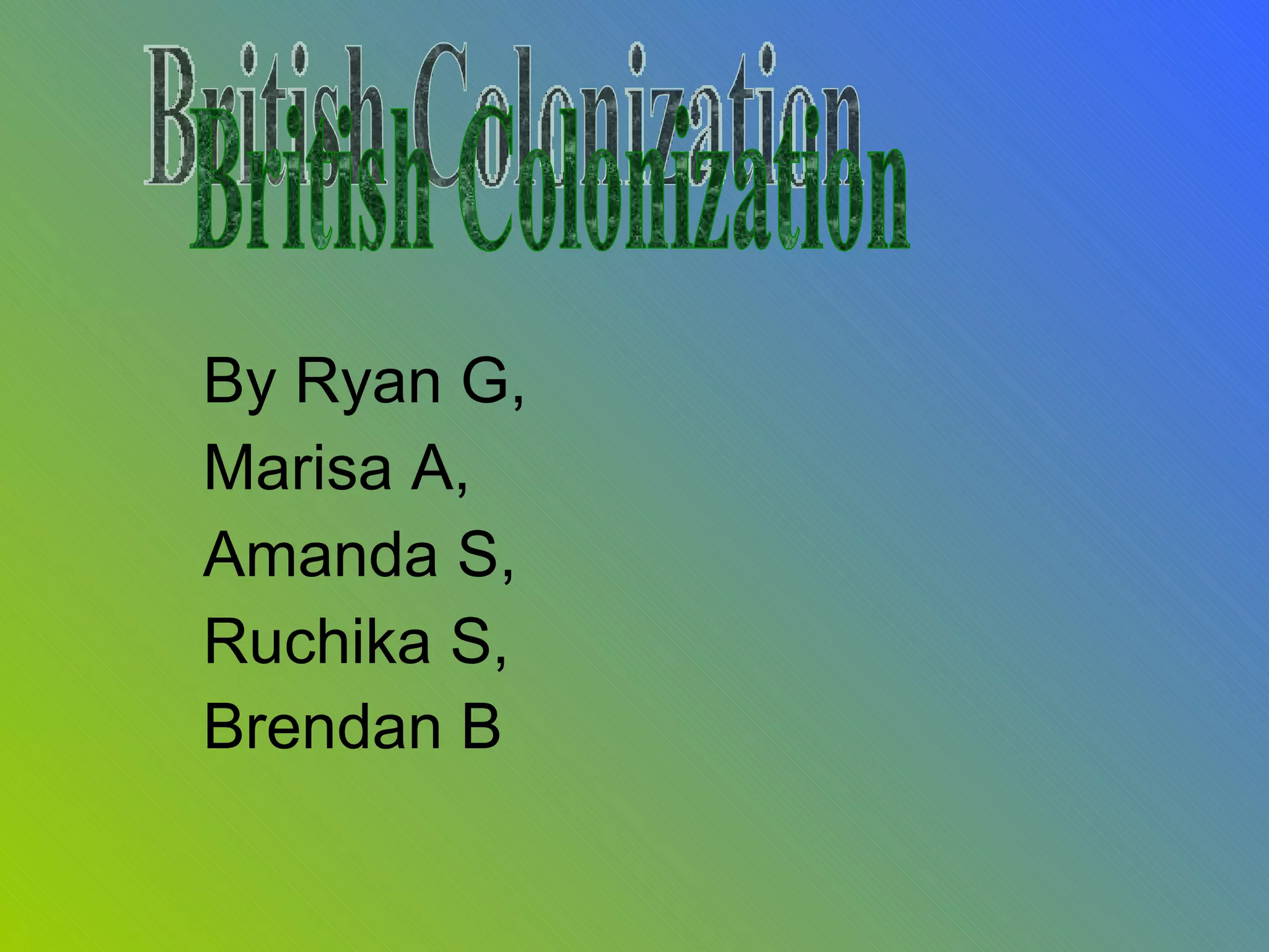 British Colonization 4K | PPT