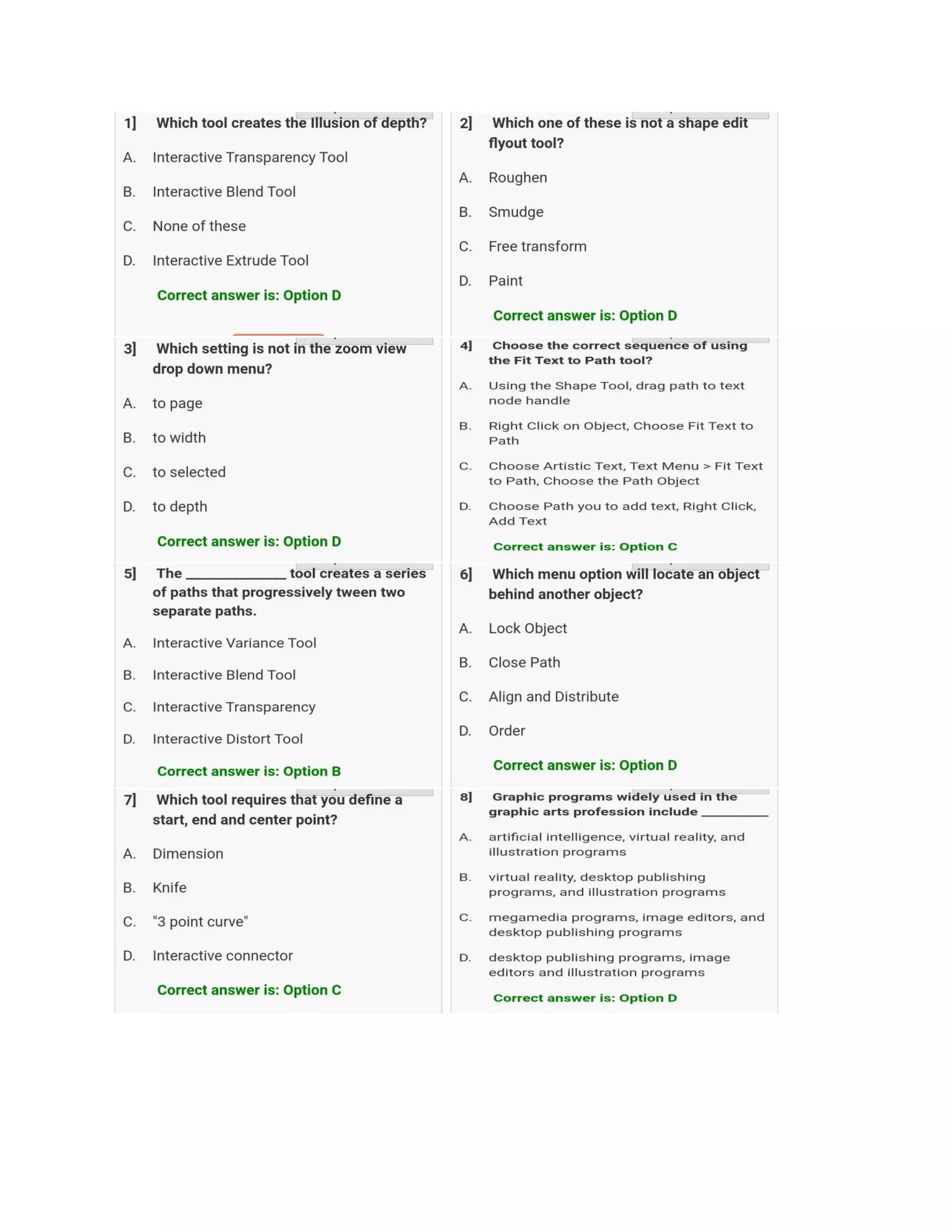 coreldraw question and answer (Disha institute) | PDF