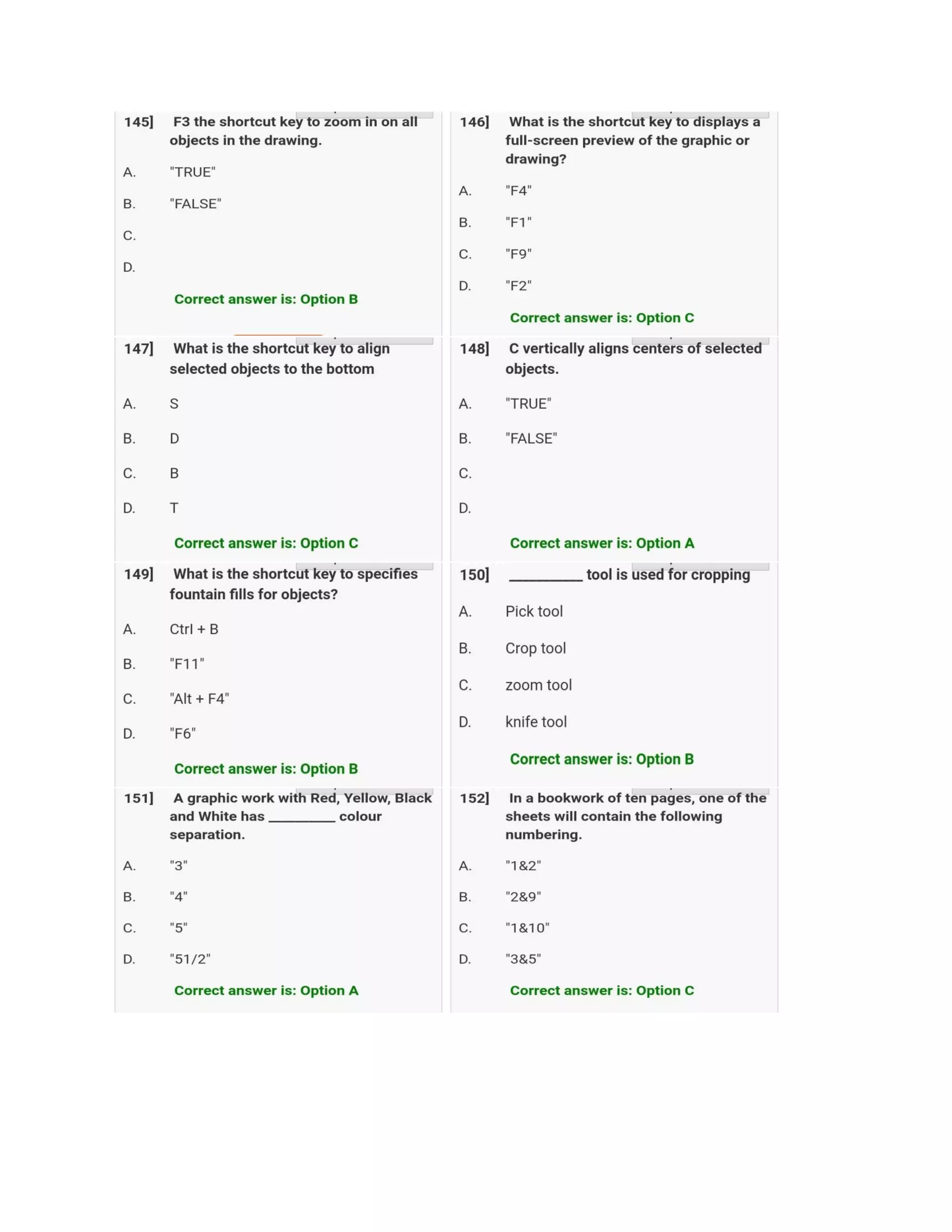 coreldraw question and answer (Disha institute) | PDF