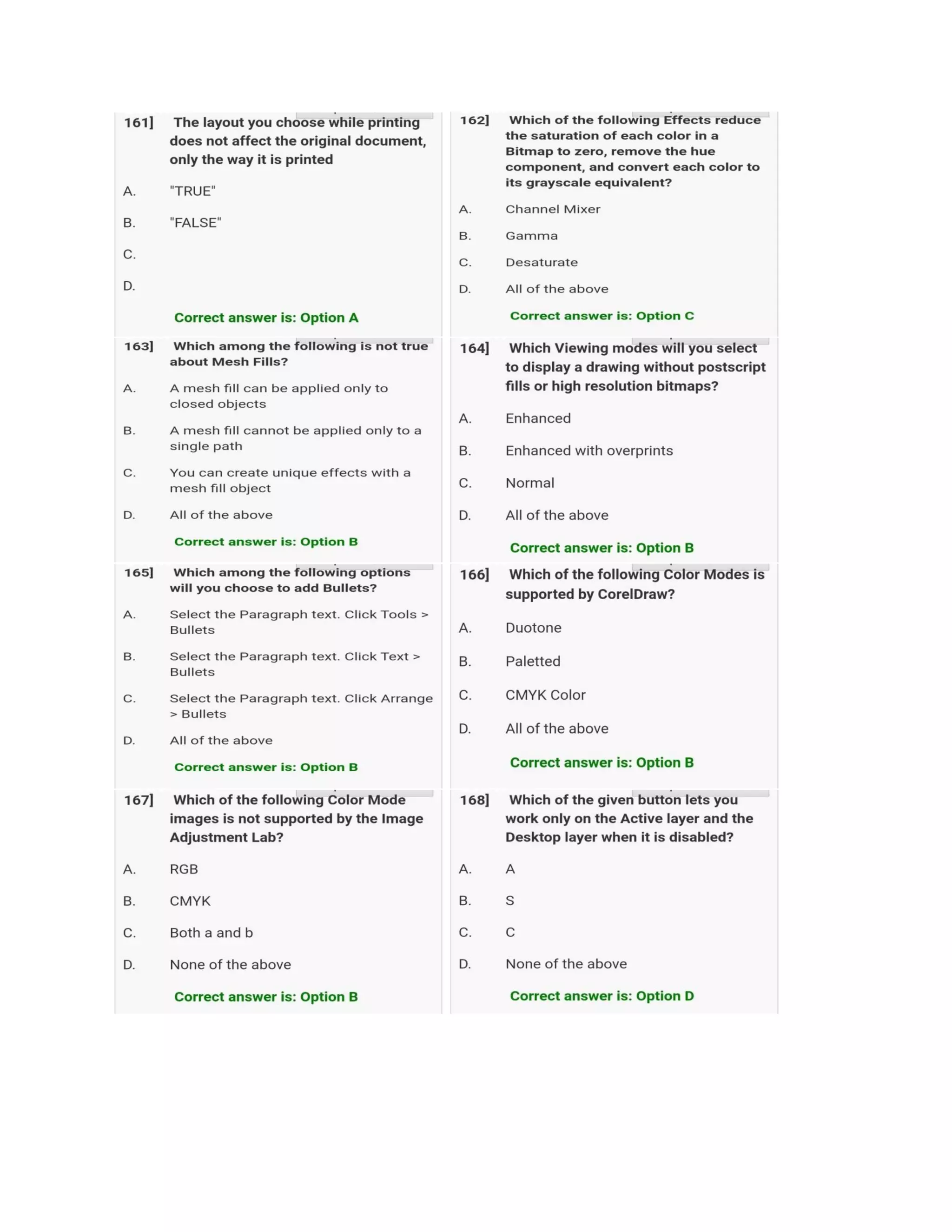coreldraw question and answer (Disha institute) | PDF