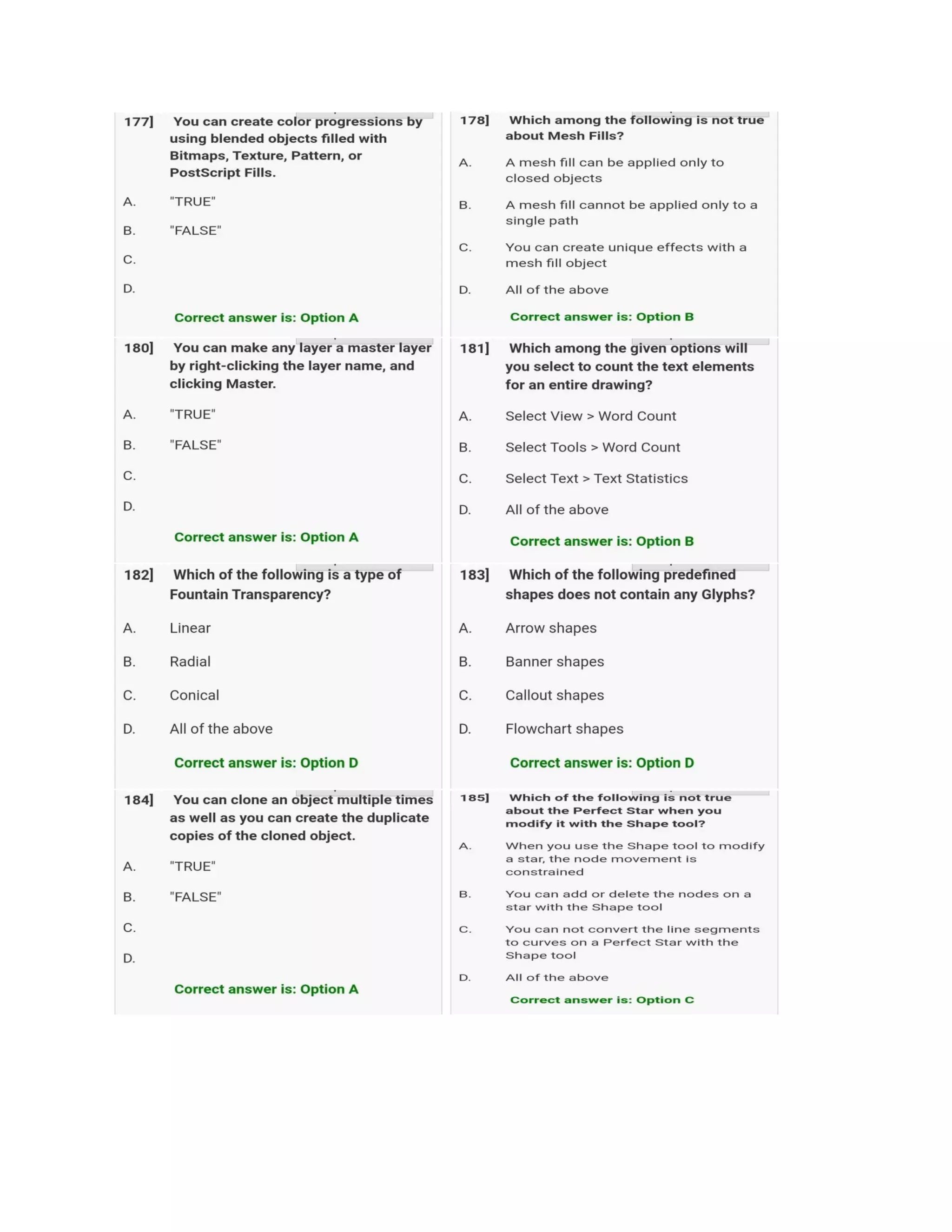 coreldraw question and answer (Disha institute) | PDF