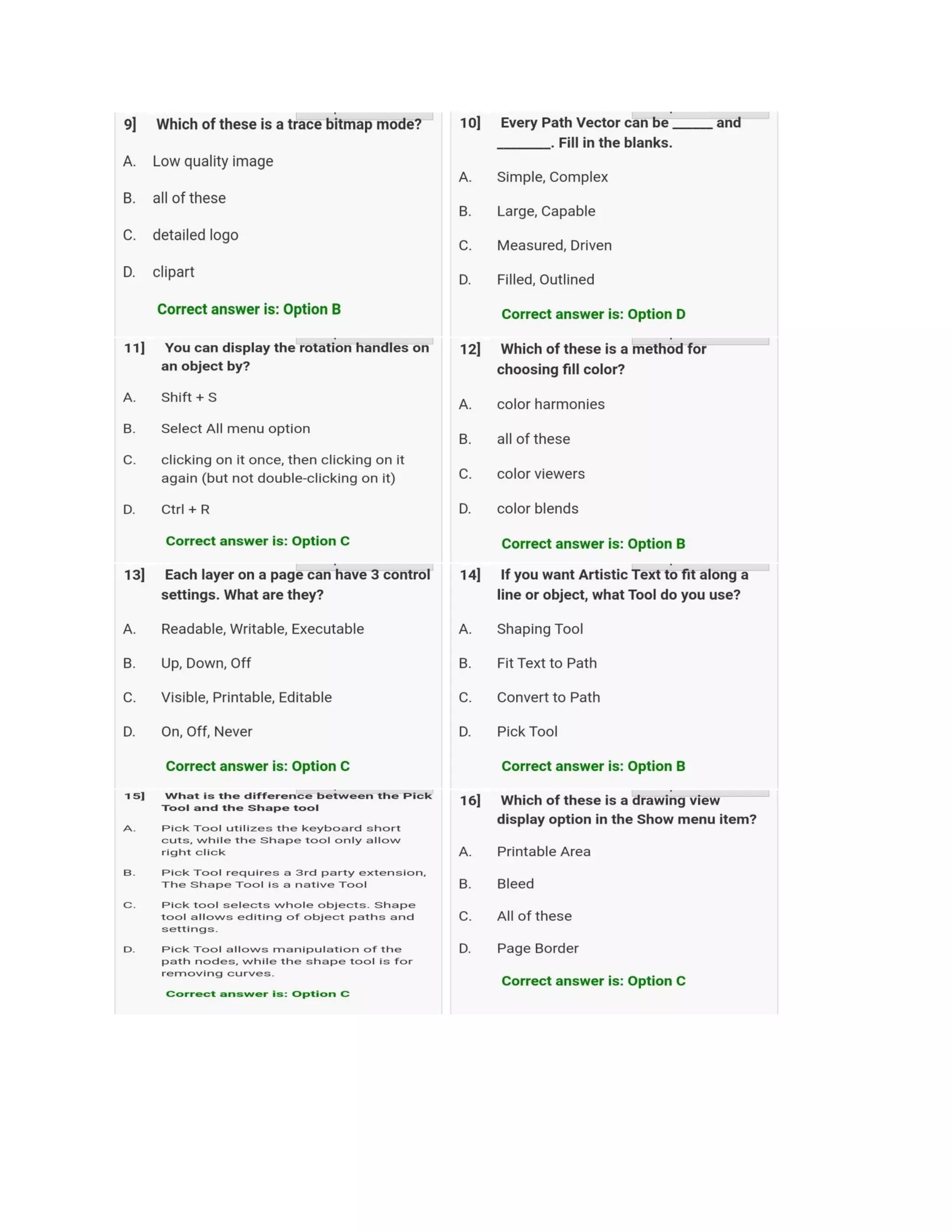 coreldraw question and answer (Disha institute) | PDF
