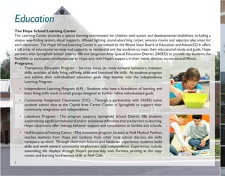The Hope Institute for Children and Families Brochure | PDF