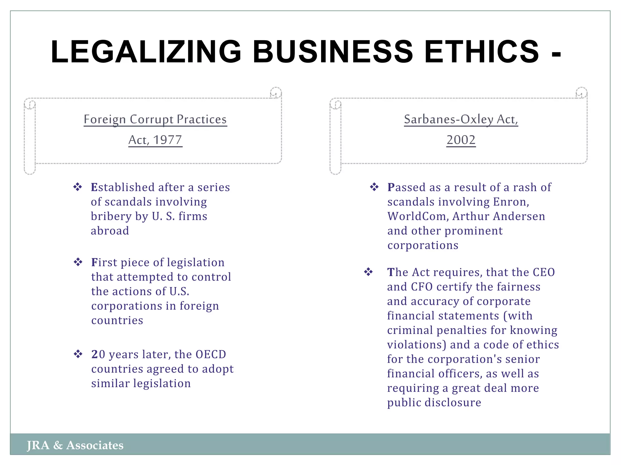 Ethics In A Corporate Environment | PPTX