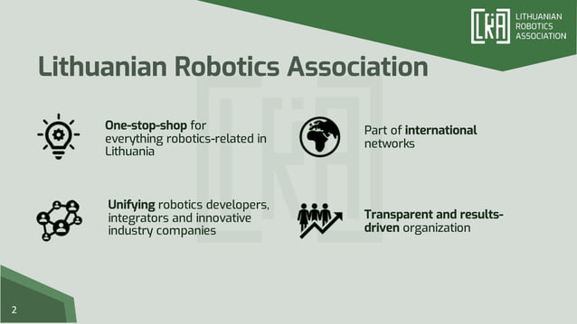 Lithuanian Robotics Association - Corporate Presentation | PPT