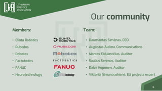 Lithuanian Robotics Association - Corporate Presentation | PDF