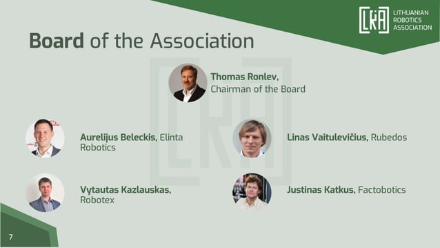 Lithuanian Robotics Association - Corporate Presentation | PPT