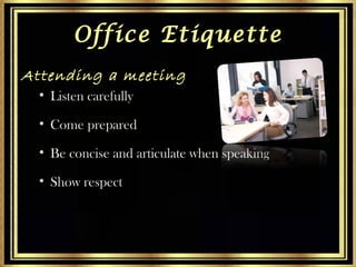 Presentation on Corporate Etiquette | PPT