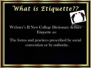 Presentation on Corporate Etiquette | PPT